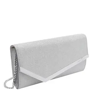 JIMMY CHOO Glittered Pochette - Silver
