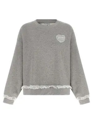 GANNI Isoli' Sweatshirt - Gray