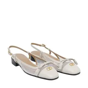 Valentino Garavani Valet Du Roi Slingbacks - White
