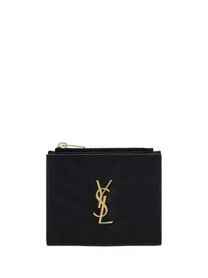 Saint Laurent Leather Wallet - Black
