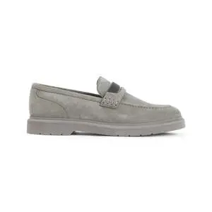 Brunello Cucinelli Brunello Cucinelli Leather Loafers Women Gray