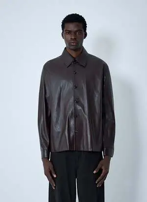 Our Legacy Leather Shirt - Brown