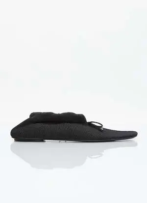TOTEME The Knitted Ballerina Flats - Black