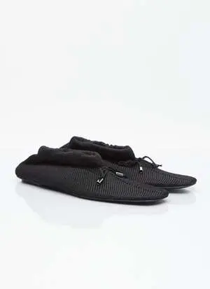 TOTEME The Knitted Ballerina Flats - Black