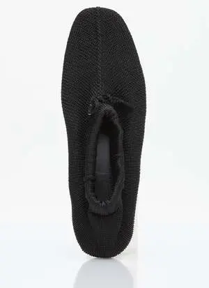 TOTEME The Knitted Ballerina Flats - Black