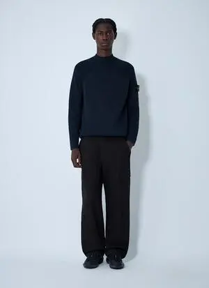 Stone Island Rib Logo Patch Sweater