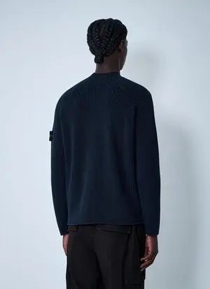 Stone Island Rib Logo Patch Sweater