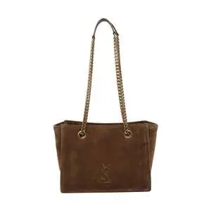 Saint Laurent Niki Suede Shoulder Bag - Brown