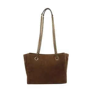 Saint Laurent Niki Suede Shoulder Bag - Brown
