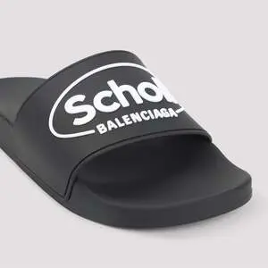 Balenciaga Pool Slide Slippers - Black