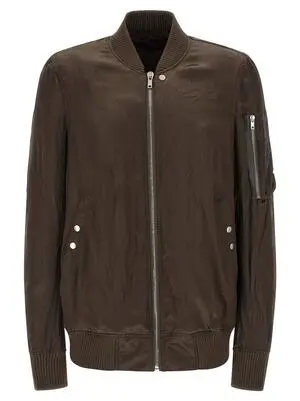 Rick Owens Classic Flight' Bomber Jacket - Brown