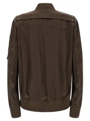 Rick Owens Classic Flight' Bomber Jacket - Brown