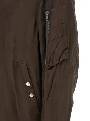 Rick Owens Classic Flight' Bomber Jacket - Brown