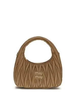 Miu Miu Miu Miu Women Wandler Hobo Handbag Cream