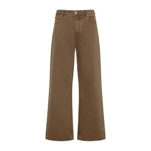 AMI Paris Large Fit Jeans - Brown