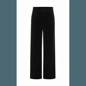 Brunello Cucinelli Velvet Straight-leg Pants - Black