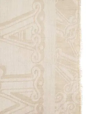 Max Mara Mxavetusta Stole With Jacquard Logo