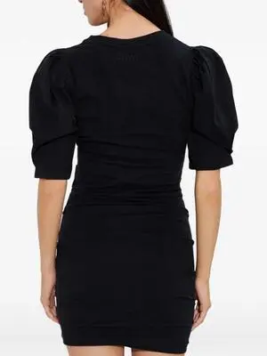 Isabel Marant Étoile Mylda Cotton Dress With Gathered Details - Black