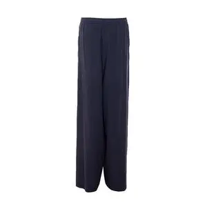 Max Mara Silk Drawstring Trousers - Blue