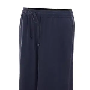 Max Mara Silk Drawstring Trousers - Blue