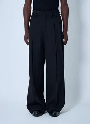 JIL SANDER Tailored Wool Pants - Black