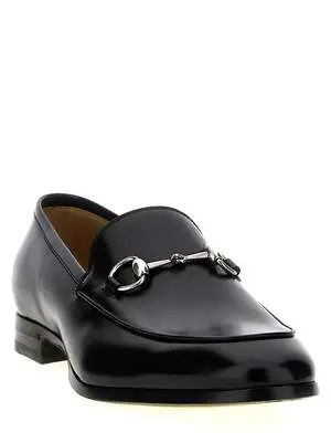 Gucci Morsetto Leather Loafers - Black