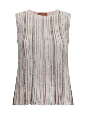 Missoni Sleeveless Ribbed Sequin Top - Multicolor