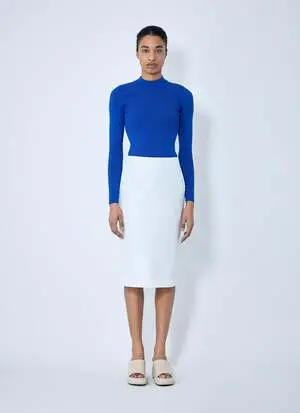 JIL SANDER Mockneck Sweater - Blue
