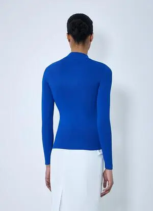 JIL SANDER Mockneck Sweater - Blue