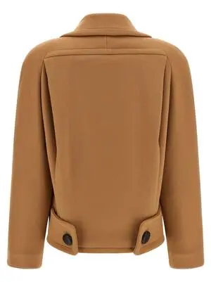 Stella McCartney Wool Double-breasted Coat - Cream