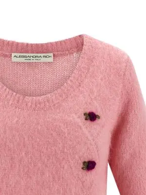 Alessandra Rich Carded Mohair' Sweater