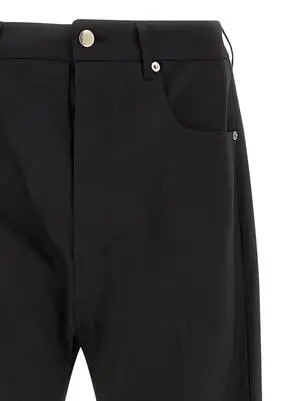 Rick Owens Geth Virgin Wool Trousers - Black
