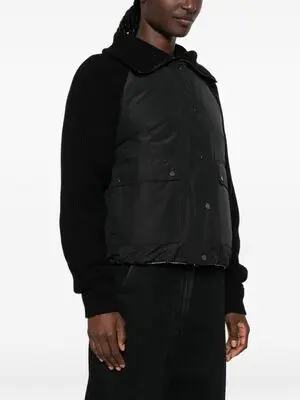 Brunello Cucinelli Taffeta And Wool Knit Down Jacket - Multicolor