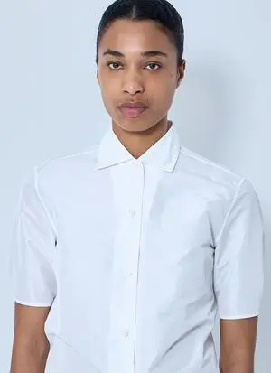 JIL SANDER Cotton Poplin Shirt - White