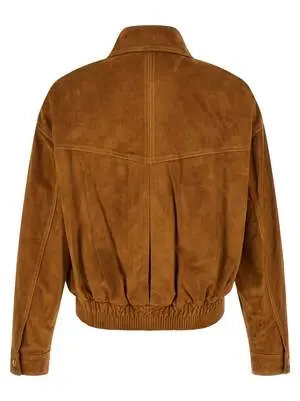 Versace Suede Blouson - Brown