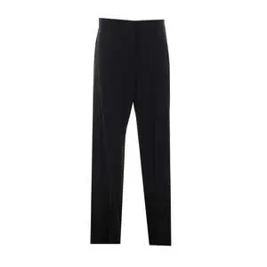 Loewe L Mini Logo Wool Pants - Black