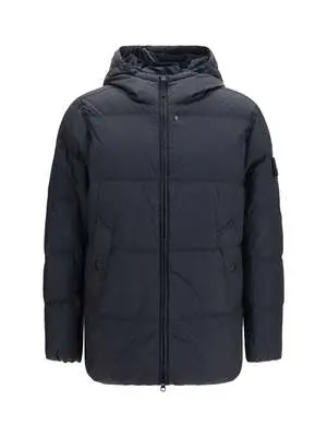Stone Island Crinkle Reps Ny Down Jacket - Blue