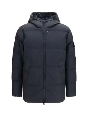 Stone Island Crinkle Reps Ny Down Jacket - Blue