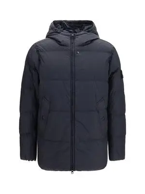Stone Island Crinkle Reps Ny Down Jacket - Blue