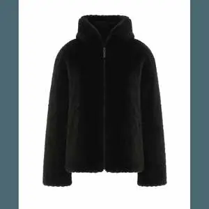 YVES SALOMON Reversible Shearling Jacket - Black