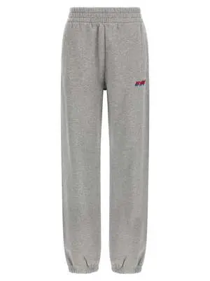 Off-White Logo Embroidery Joggers - Gray