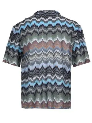 Missoni Viscose Zigzag Print Shirt - Multicolor