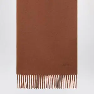 Max Mara Leather- Cashmere Scarf - Brown