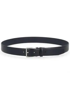 BOSS Leather Belt With Buckle - Blue