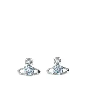 VIVIENNE WESTWOOD Orb Motif Crystal Embellished Earrings - Silver