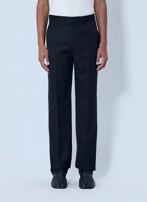 MAISON MARGIELA Wool Tailored Trousers - Black