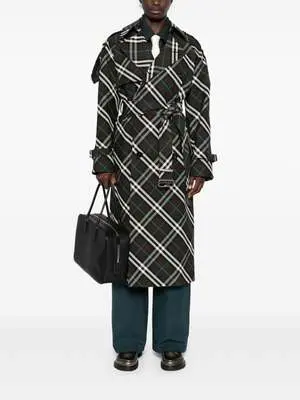 Burberry Check Trench Coat