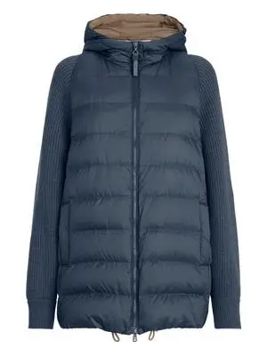 Brunello Cucinelli Nylon Midi Down Jacket - Multicolor