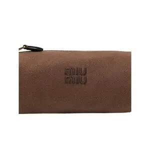 Miu Miu Gabardine Shoulder Bag - Brown