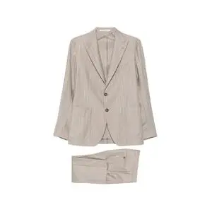 Tagliatore Grey Suits Single Breasted Suits - Gray